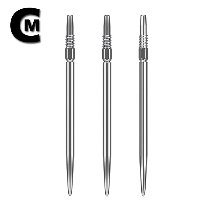 40mm Swiss Points | Smooth | Silver | Points Only | Custom Made Darts